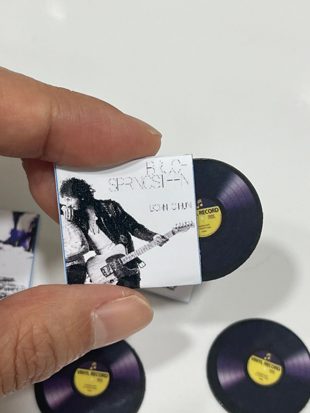 6pcs - 1:12 Assorted Retro Mini 50s 60s 70s 80s 90s Music Vinyl Albums ...