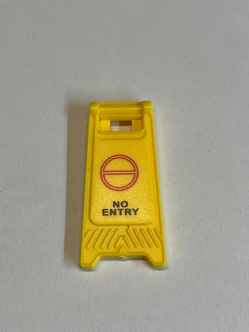 Miniature Mini Floor Warning Caution Sign Yellow Sign - Etsy