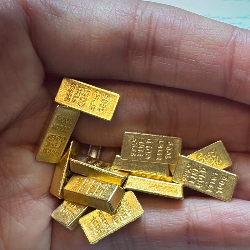 Miniature Gold Bar - Etsy