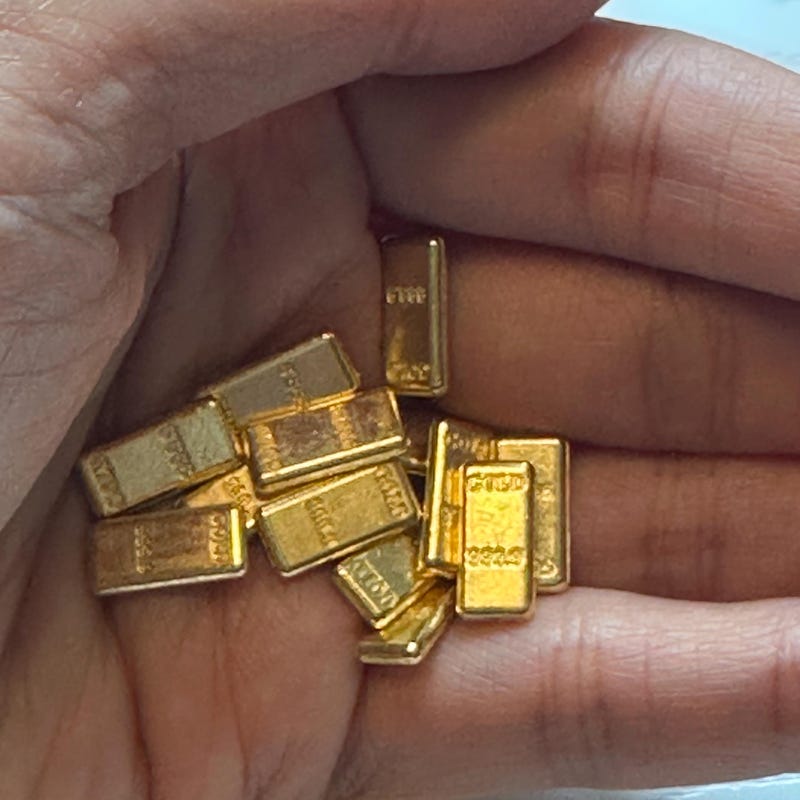 Miniature Gold Bar - Etsy