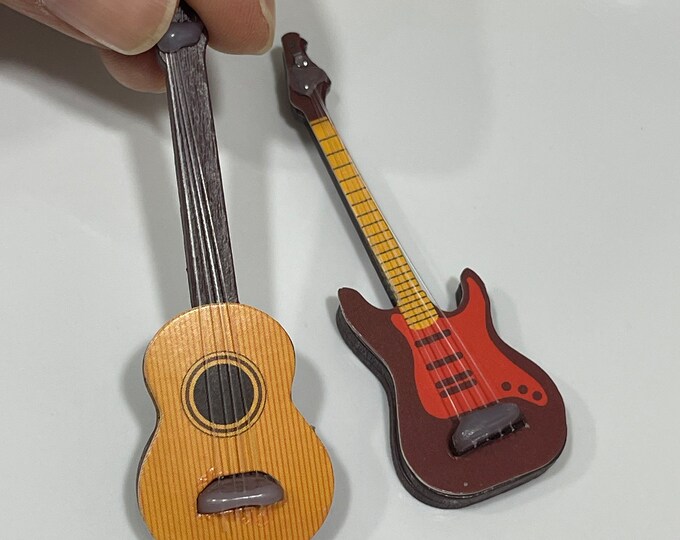 1:12 Miniature Mini Classical Guitar, Electric Guitar, Music, String ...