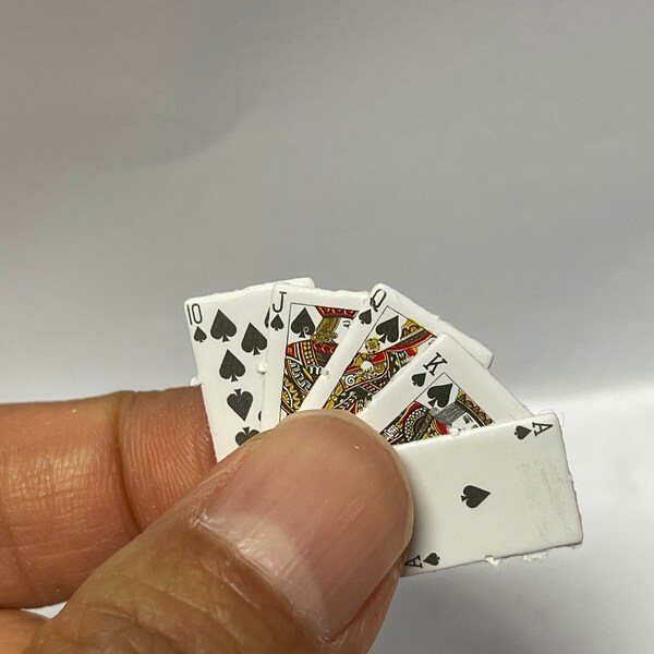 Miniature Playing Cards - Etsy