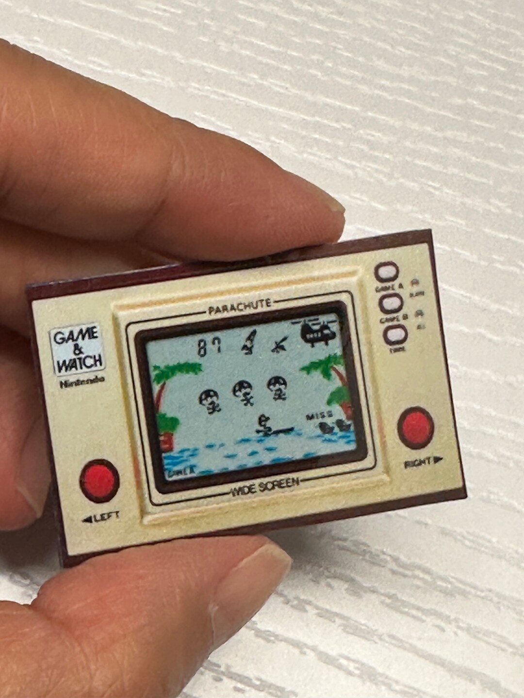 5 Pcs Retro Vintage Miniature Dollhouse Custom Made Game and Watch ...