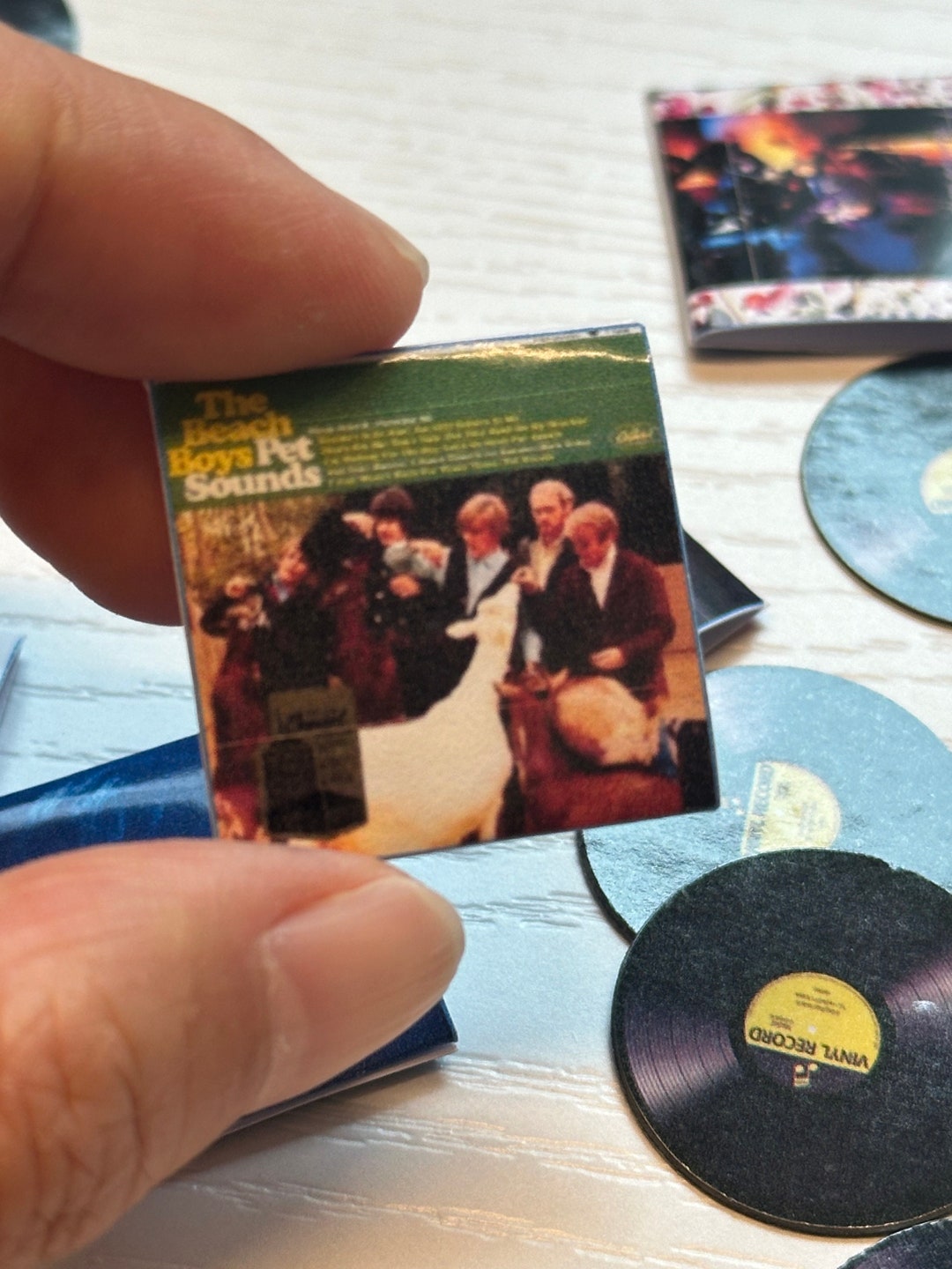 1:12 Assorted Retro Mini 50s 60s 70s 80s 90s Music Vinyl Albums Records ...