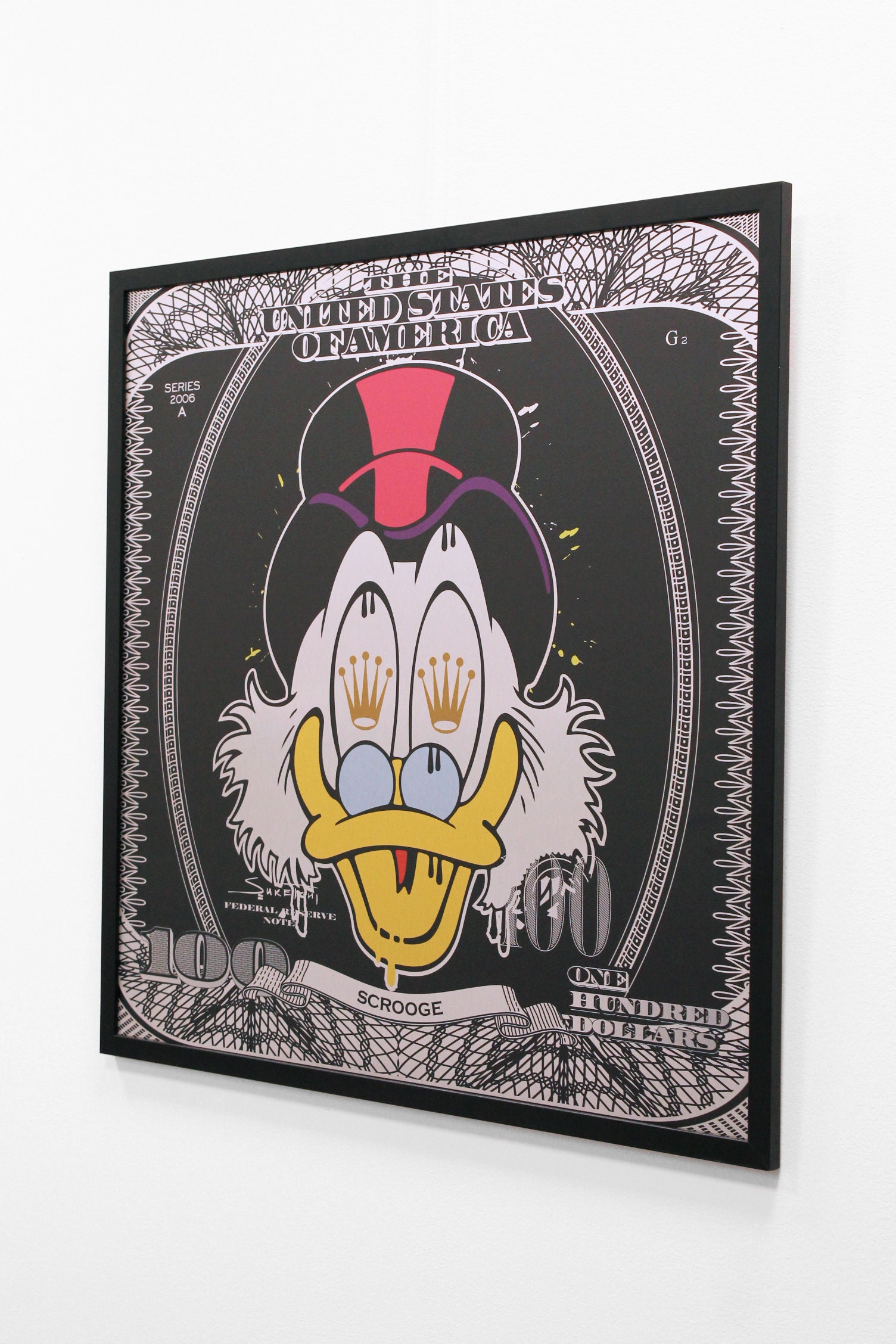 Disney Scrooge Mcduck Rolex Eyes Wall Decor Motivation Money Pop Art ...