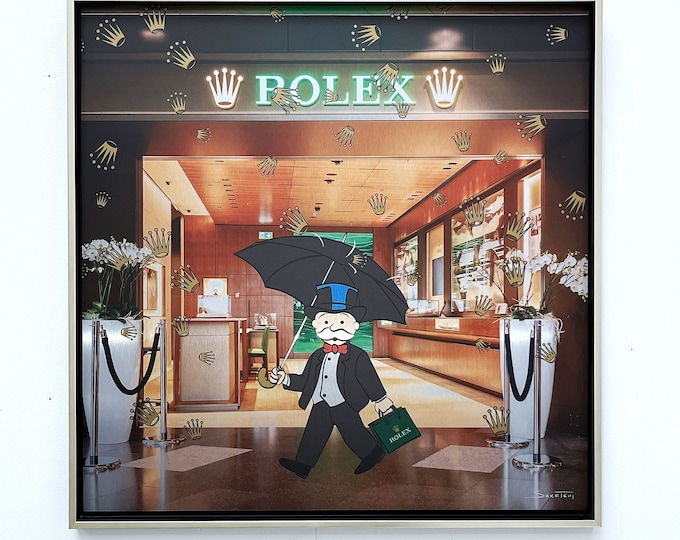 Monopoly X Rolex ALUMINUM EFFECT Alec Monopoly Inspired - Etsy