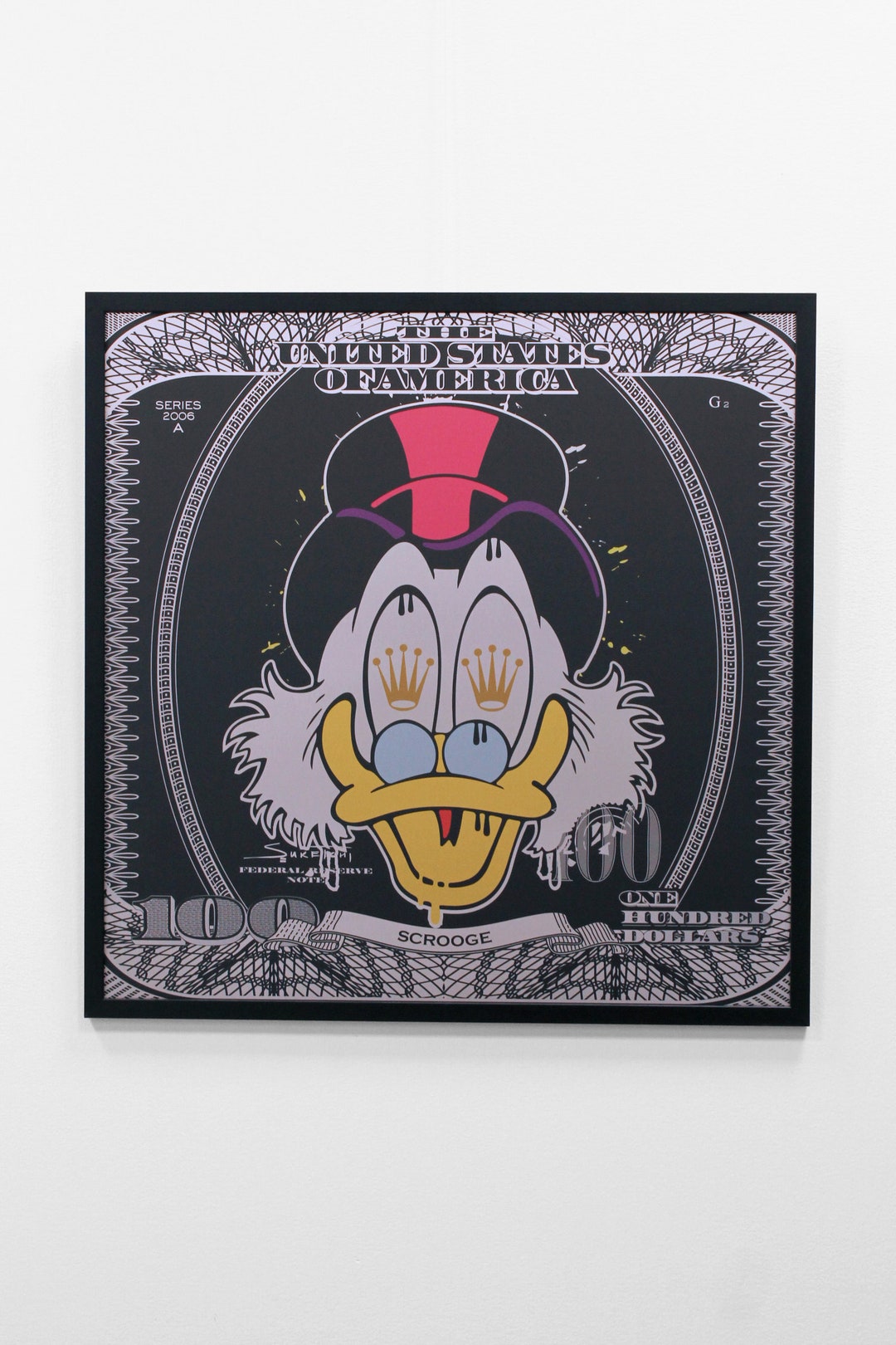 Disney Scrooge Mcduck Rolex Eyes Wall Decor Motivation Money Pop Art ...