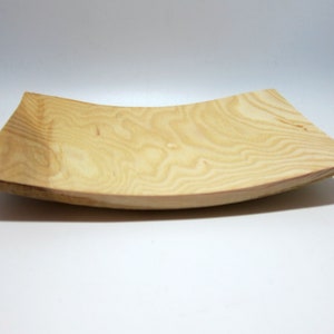 Turned Wooden Plates Rectangular & Square Made of Hardwood / Handmade ...