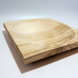 Turned Wooden Plates Rectangular & Square Made of Hardwood / Handmade ...