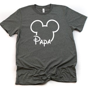Papa Mickey Unisex T-shirts, Disney Dad Tee, Matching Disney Family ...