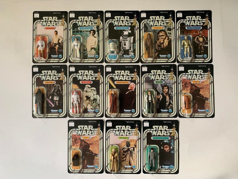 Brand New Next Generation Vintage Star Wars 12-back Recard Cardback Kit ...