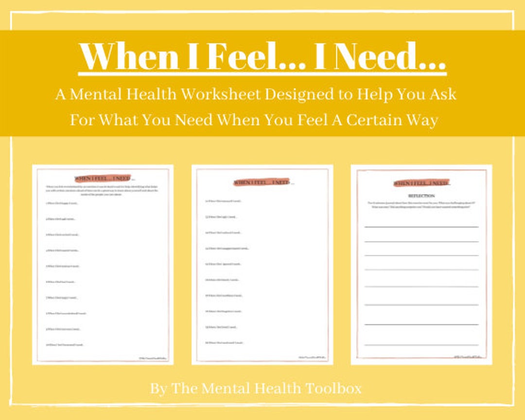 Emotion Identifying Worksheet and Exercise - Etsy