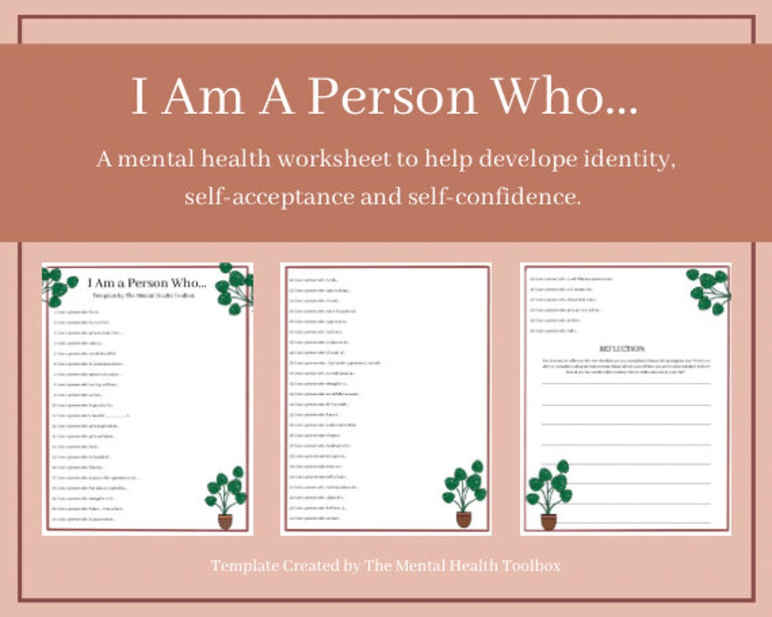 I Am A Person Who… Digital Identity Worksheet - Etsy