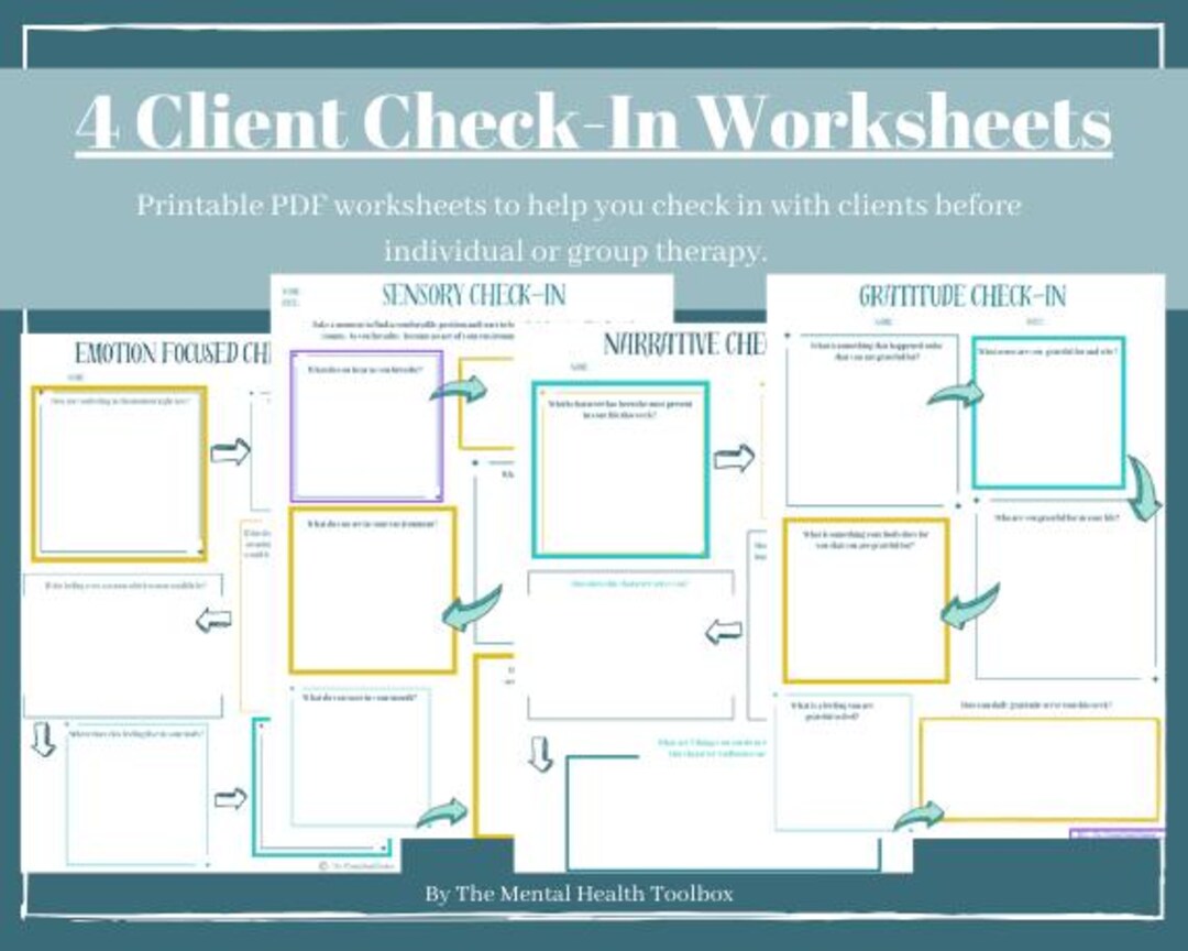 Client-centered Emotion Check-in Worksheets for Therapists - Etsy