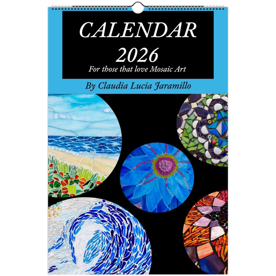 Mosaic Art Calendar 2026 - Full Year Calander 2026- Unique Wall Décor ...