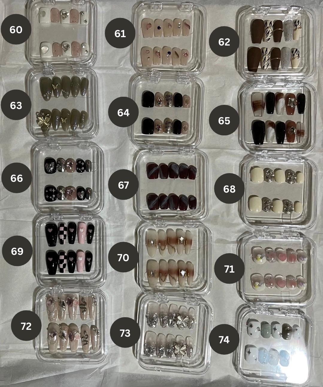 Medium Size Acrylic Press-on-nails - Etsy