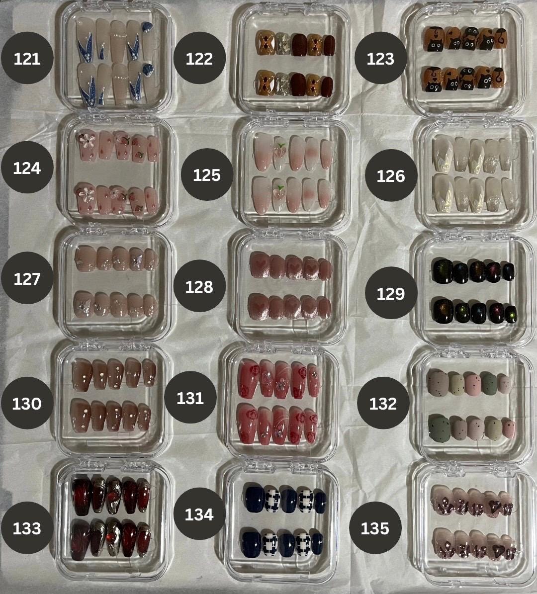 Medium Size Acrylic Press-on-nails - Etsy