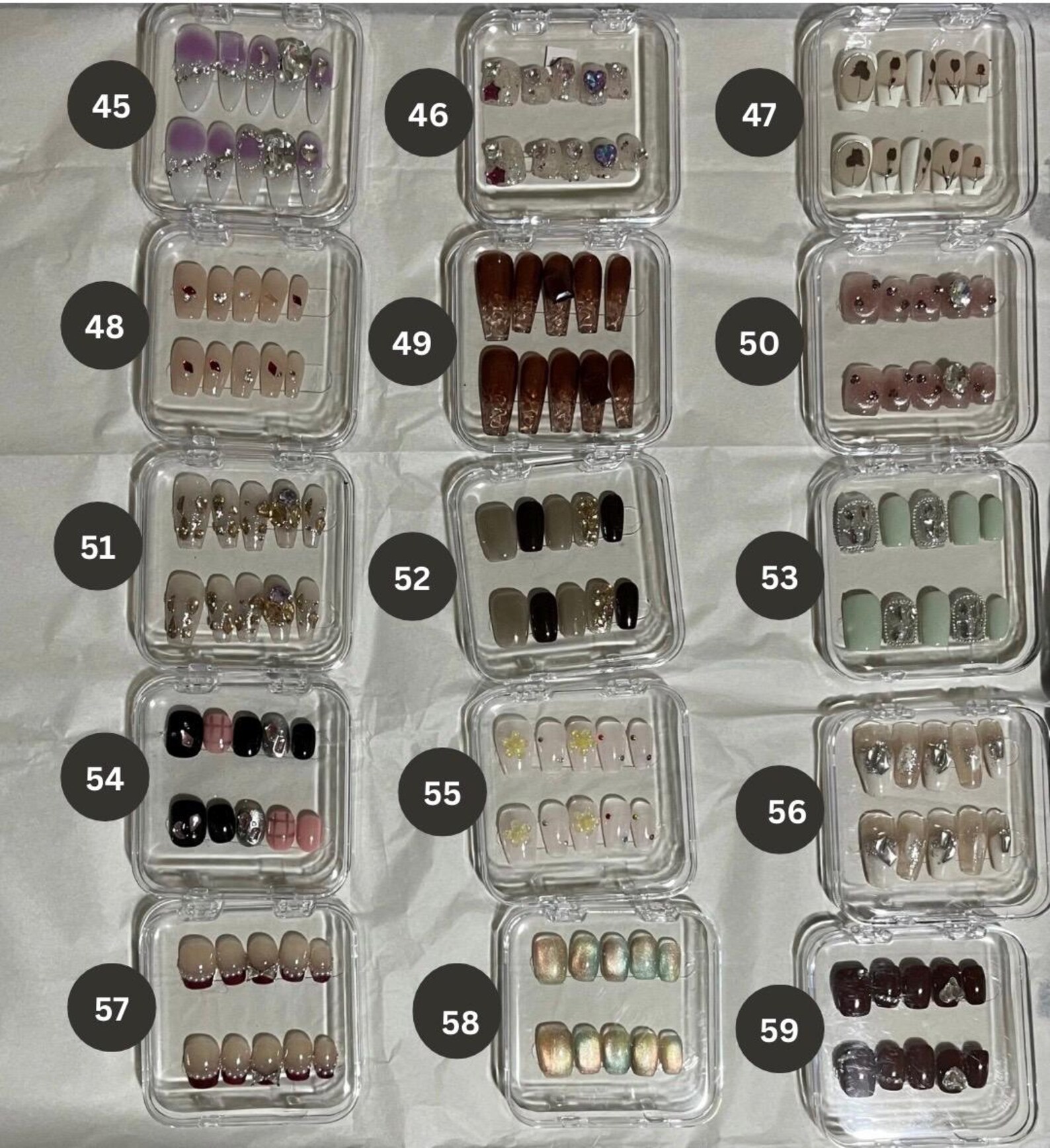 Medium Size Acrylic Press-on-nails - Etsy
