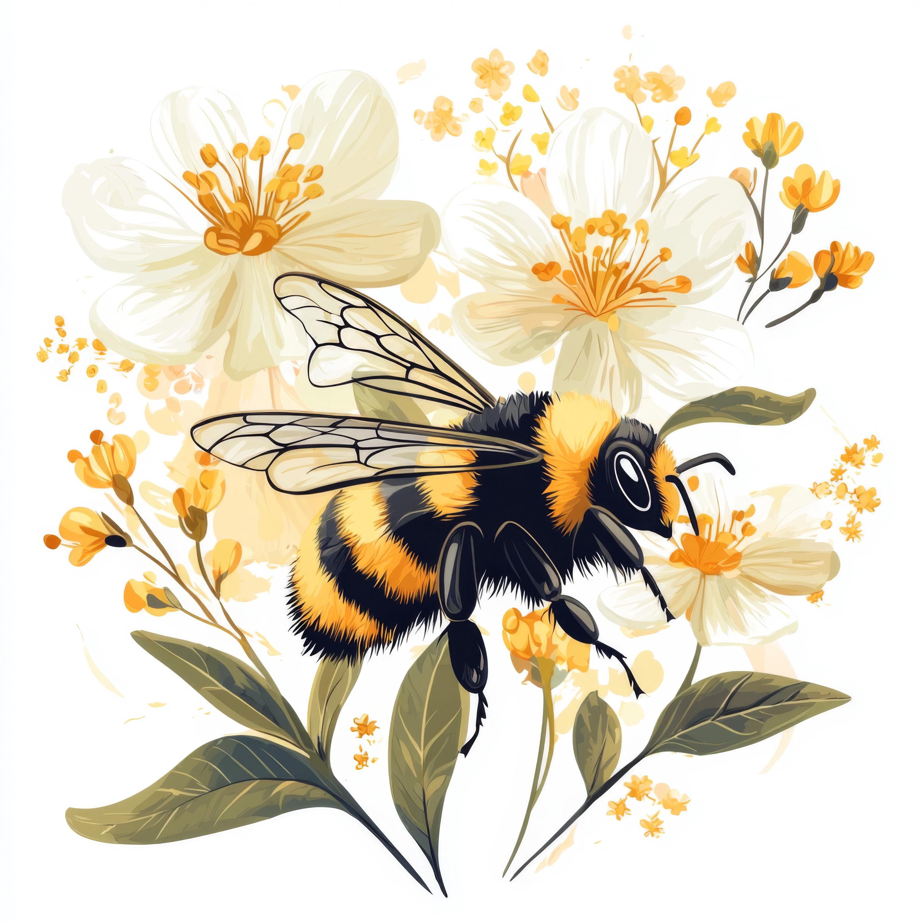 36 HIGH Resolution Jpgs Honey and Bees Clipart , Digital Planner, Junk ...