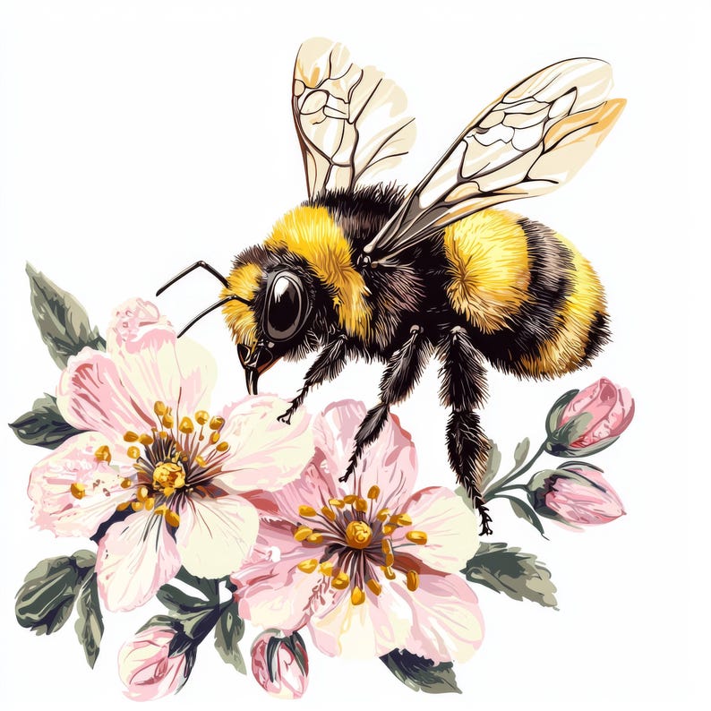 36 HIGH Resolution Jpgs Honey and Bees Clipart , Digital Planner, Junk ...