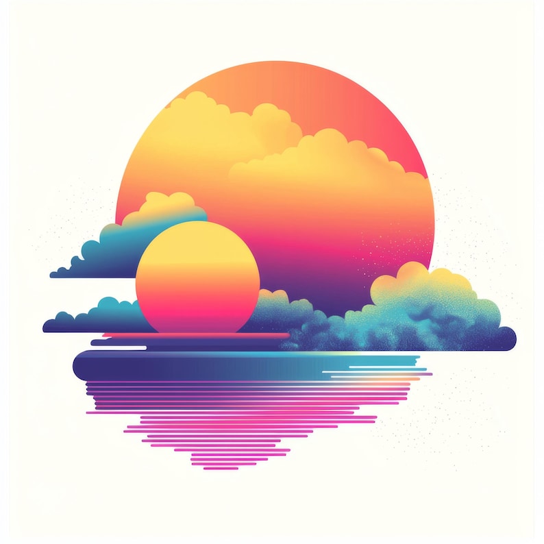 32 Jpgs High Quality Designs of Tropical Sunsets - Digital Print ...