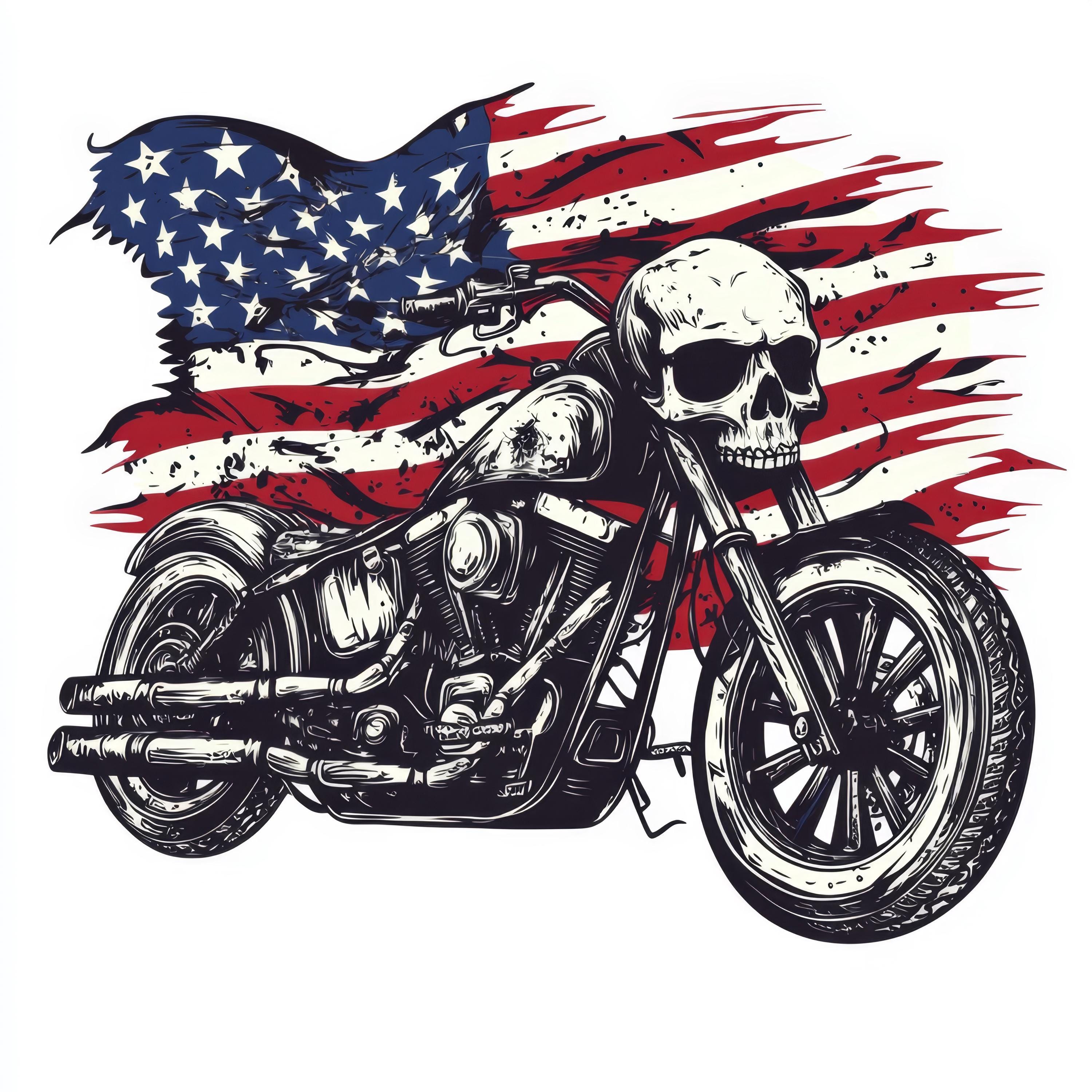 American Motorcycles Clip Art 32 Jpgs Digital, Journaling, Watercolour ...