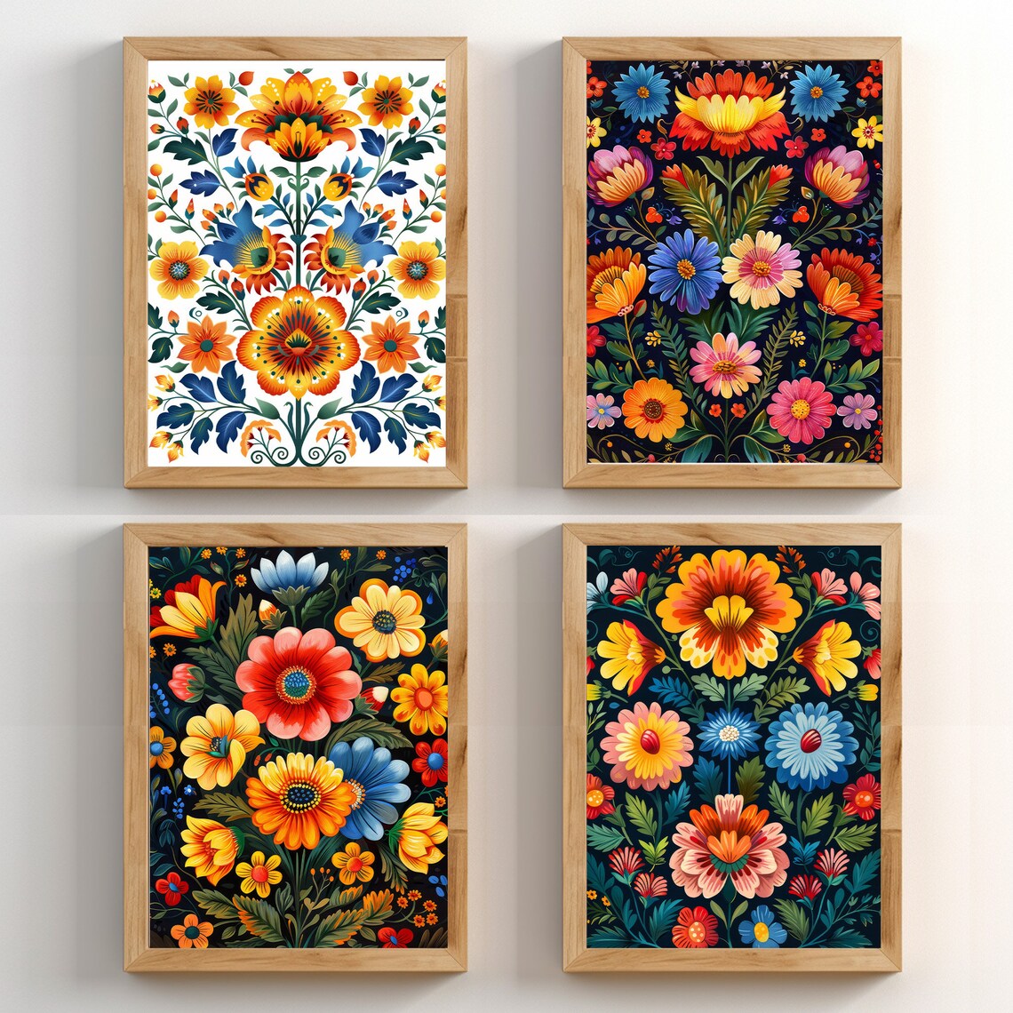 Polish Folk Art Flower Pattern | Digital Download | Traditional Polish ...