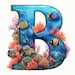 36 Jpgs, Watercolour Coral Reefs and Tropical Fish, Alphabet A to Z ...