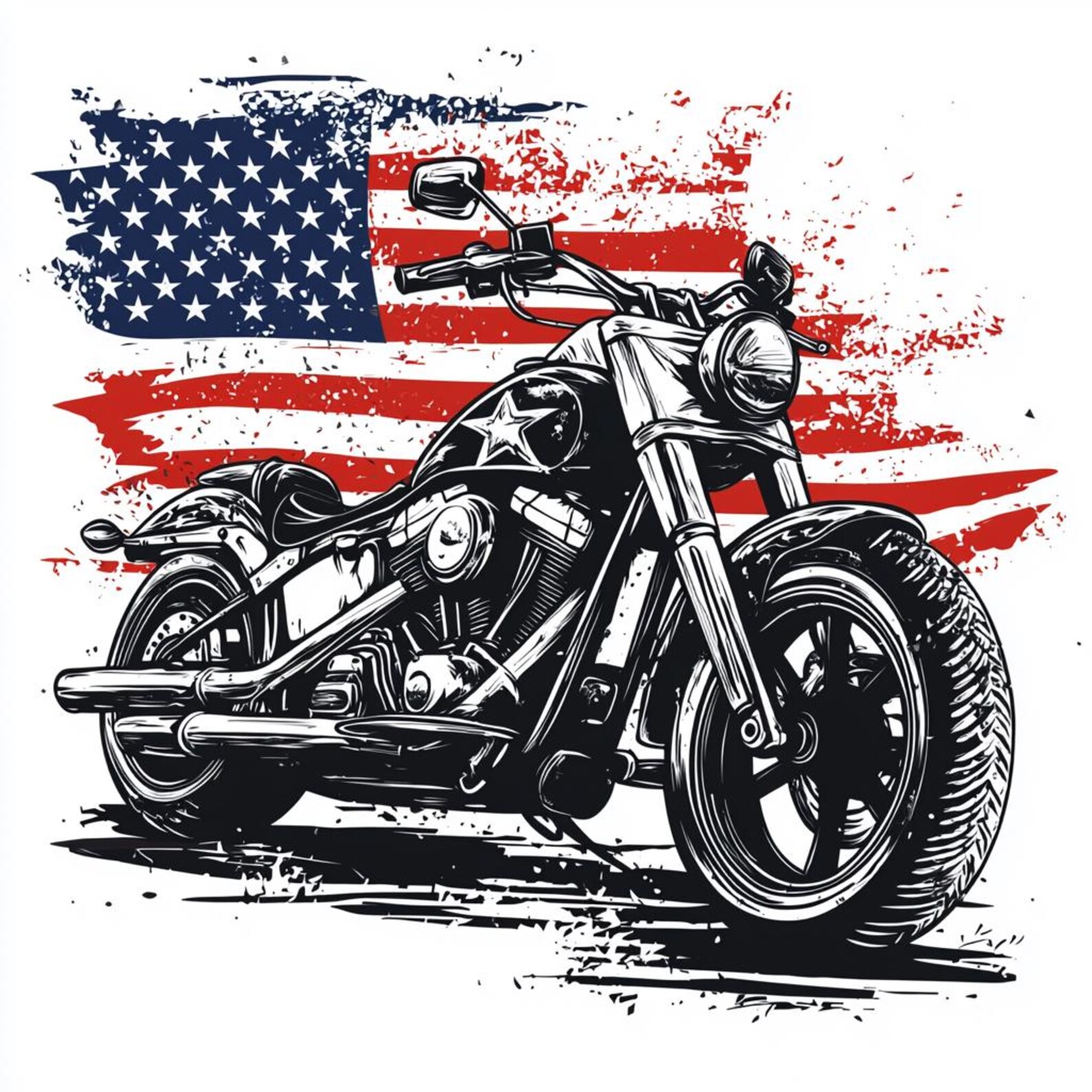 American Motorcycles Clip Art 32 Jpgs Digital, Journaling, Watercolour ...