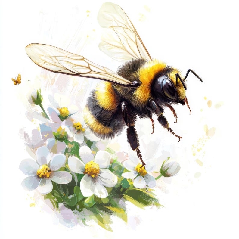 36 HIGH Resolution Jpgs Honey and Bees Clipart , Digital Planner, Junk ...