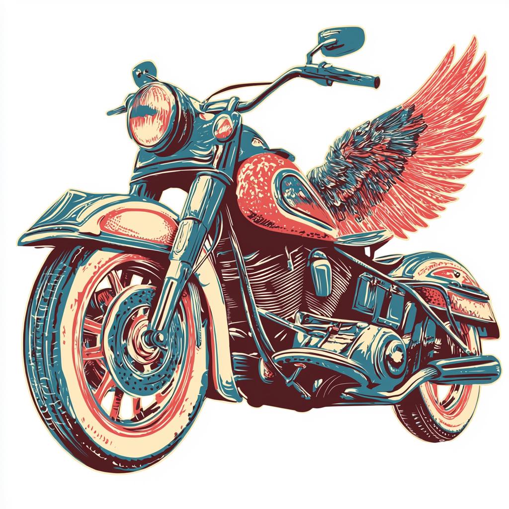 American Motorcycles Clip Art 32 Jpgs Digital, Journaling, Watercolour ...