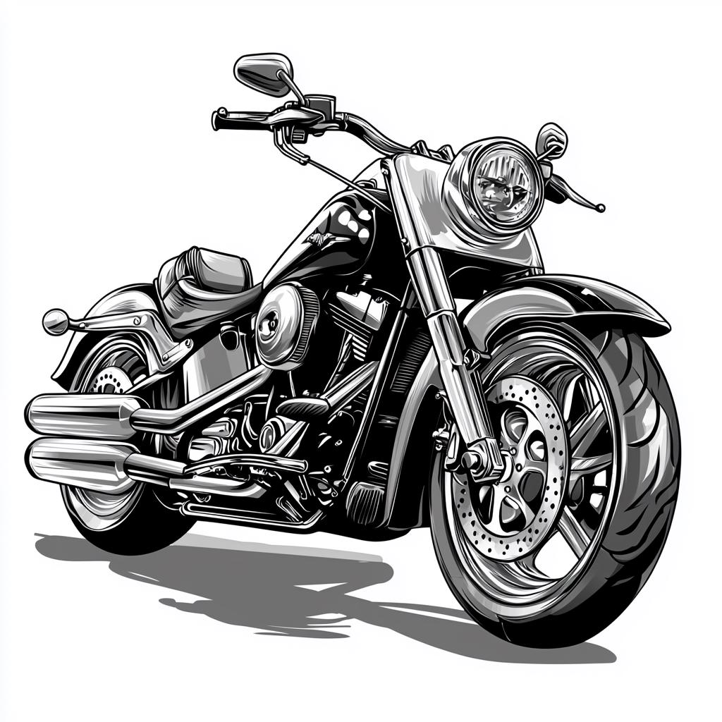 American Motorcycles Clip Art 32 Jpgs Digital, Journaling, Watercolour ...