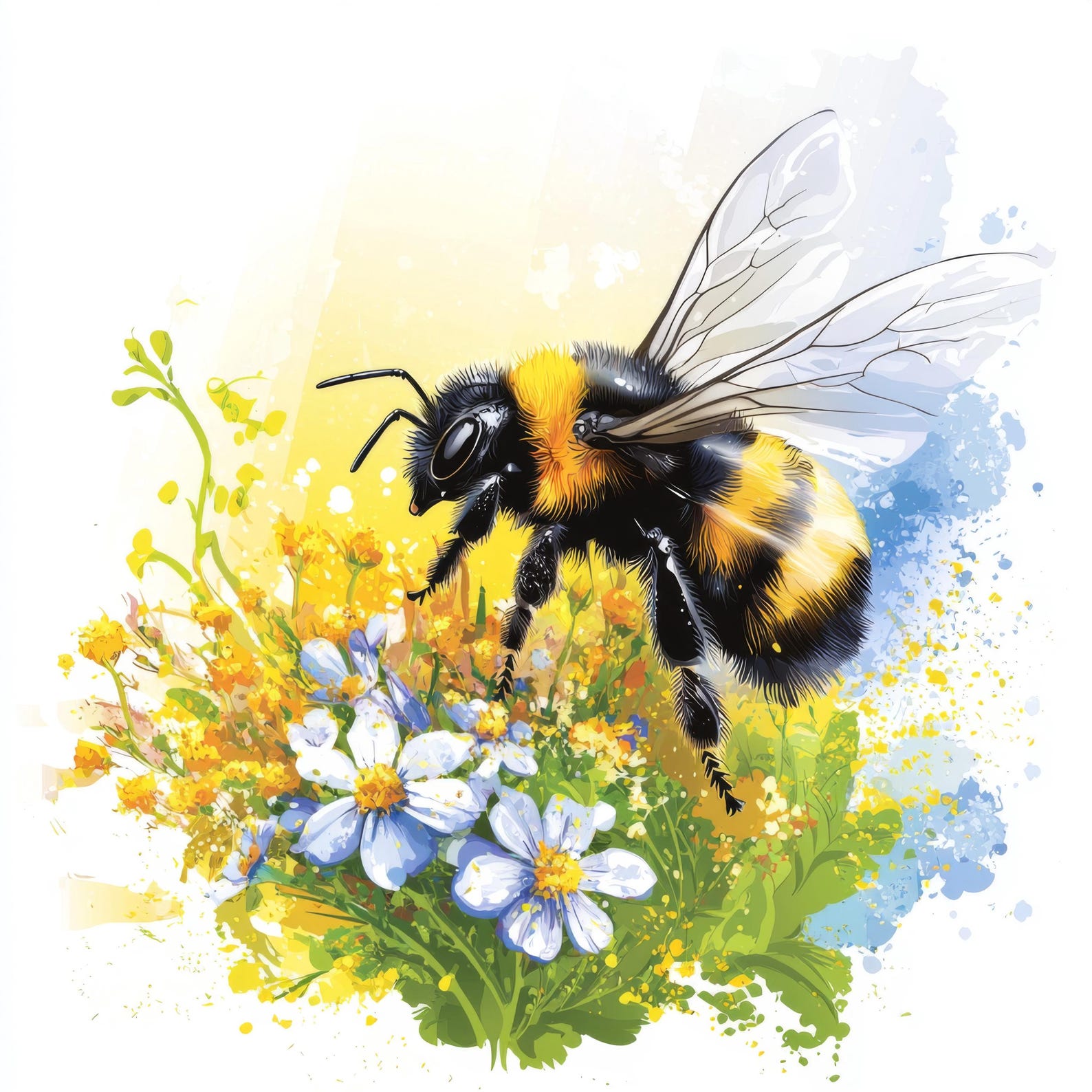 36 HIGH Resolution Jpgs Honey and Bees Clipart , Digital Planner, Junk ...