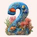 36 Jpgs, Watercolour Coral Reefs and Tropical Fish, Alphabet A to Z ...