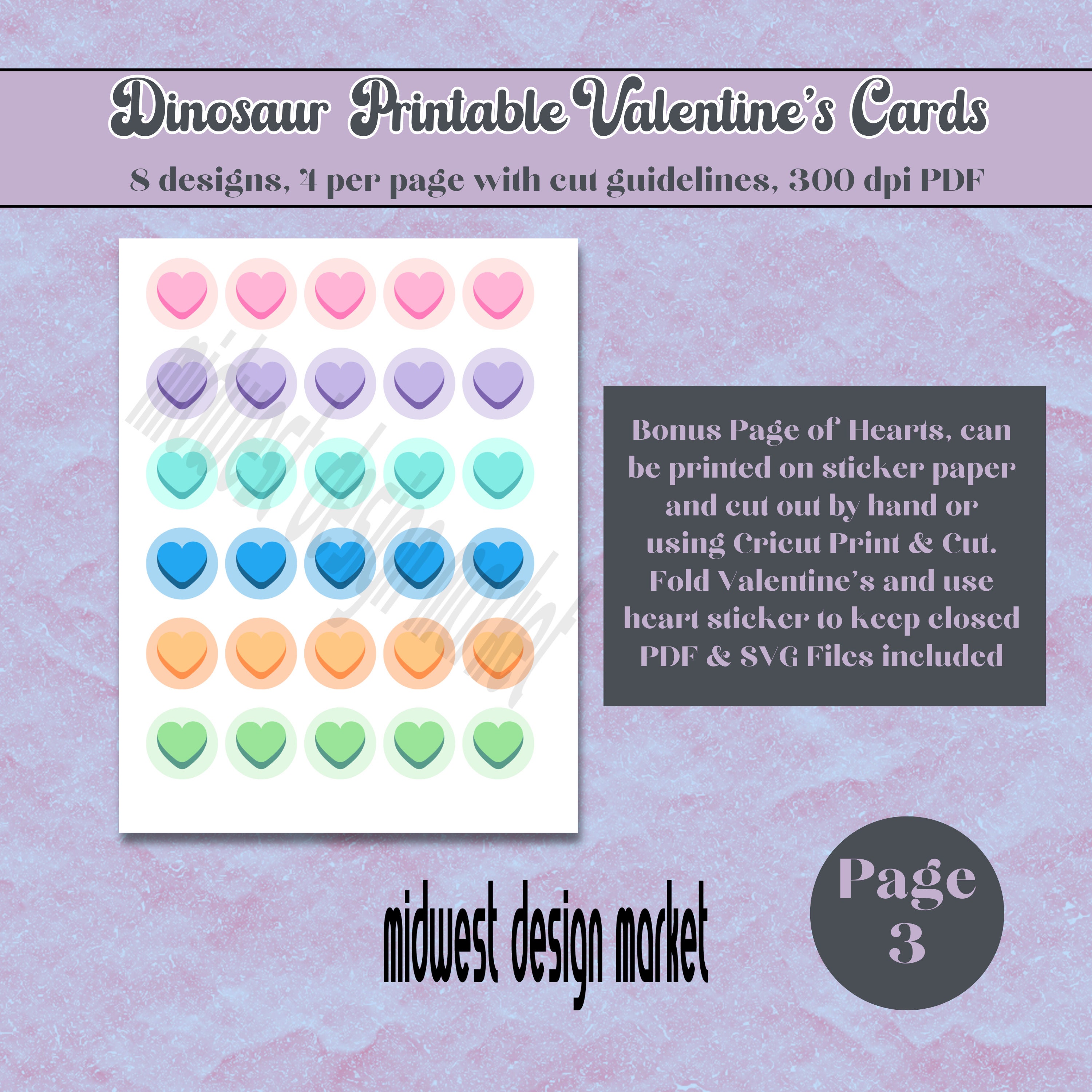 Printable Valentine Cards Dinosaurs, Classroom Valentines, Instant ...