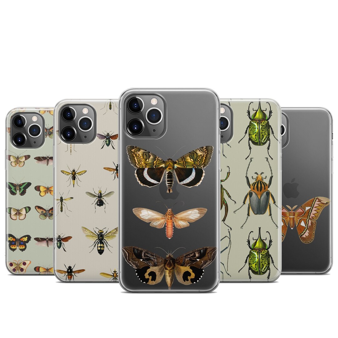 Moth, Butterfly, Vintage, Pattern, Bug Phone Case, Cover for iPhone 14 ...