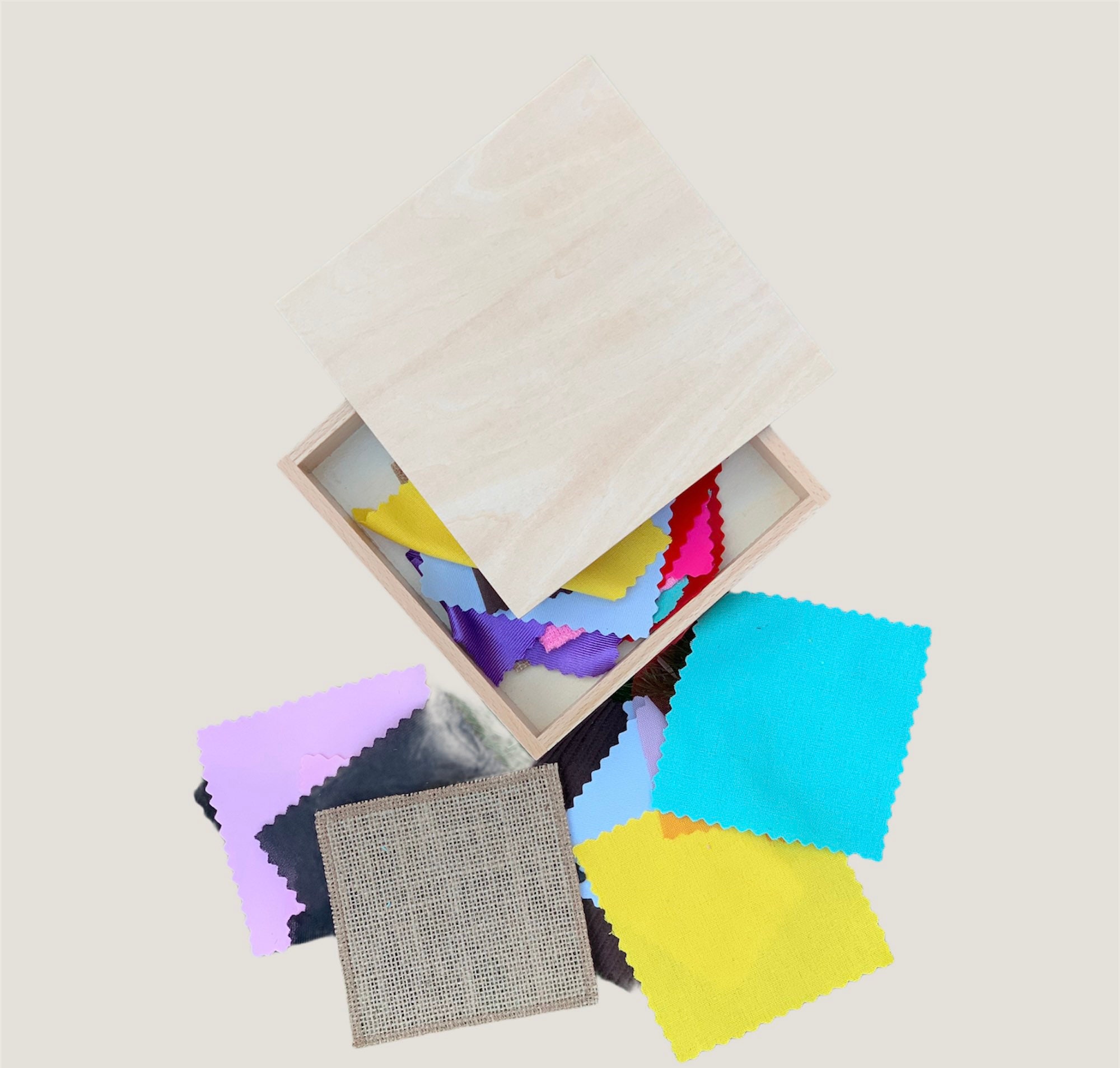 Montessori Wooden Sensory Box | Sensory Fabric Box | Montessori ...