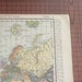 Antique World Map Shows Distance Between Ports, Antique Color Map Rand ...