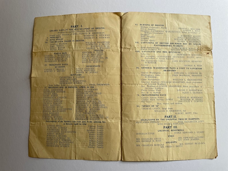 Bristol Train of Artillery Colonial Review Program From Music ...