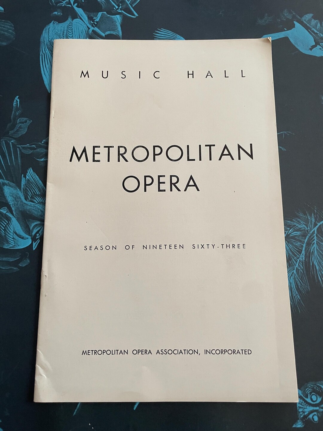 Fledermaus (1963) Metropolitan Opera Boston Theatre Music Hall Vintage ...