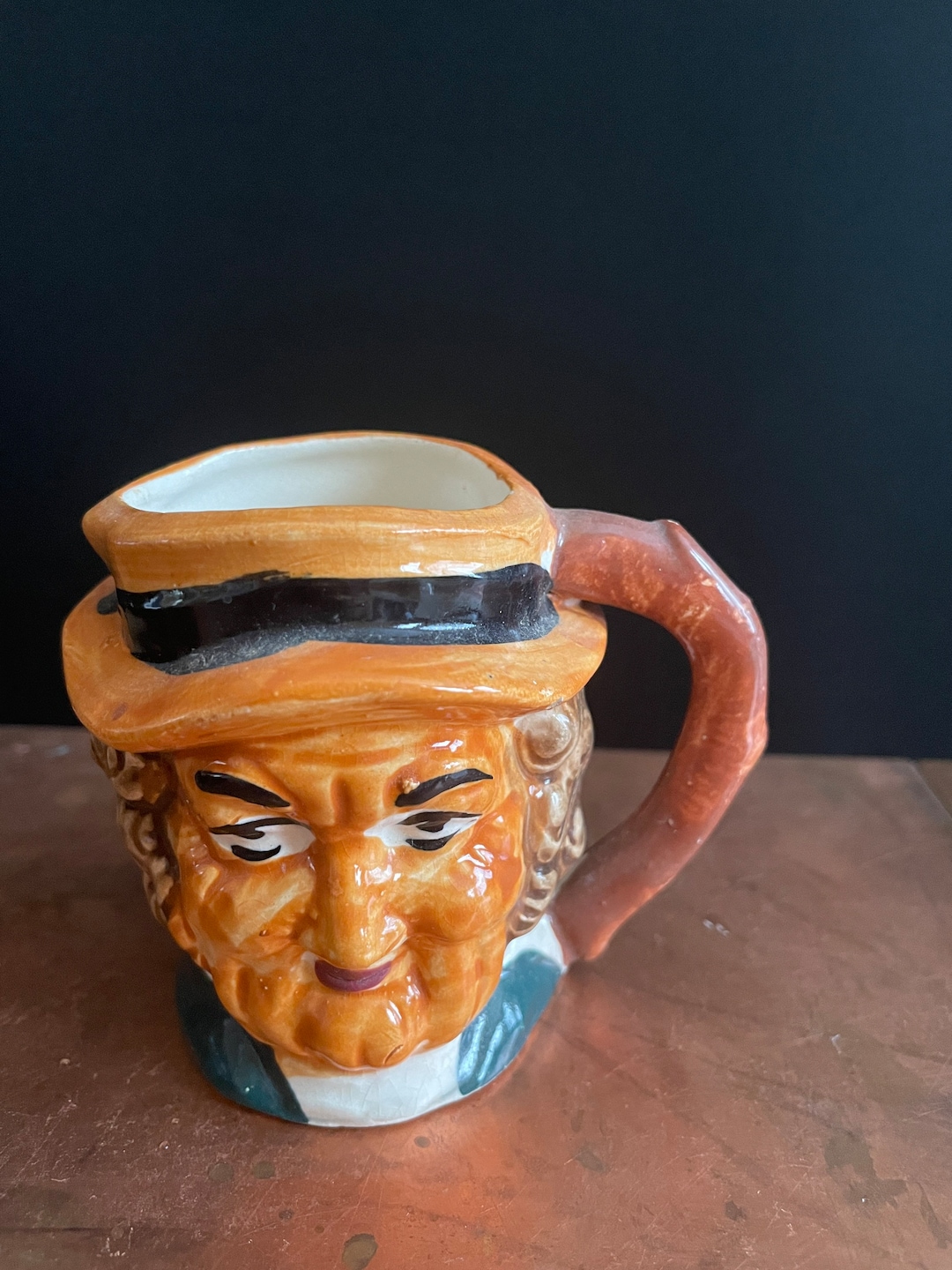 Vintage Florart China Made Japan Hand Painted Woman Face Toby Style Mug ...