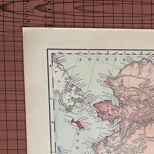 Antique Alaska Map, Antique Color Map Rand Mcnally C 1899 World Atlas ...