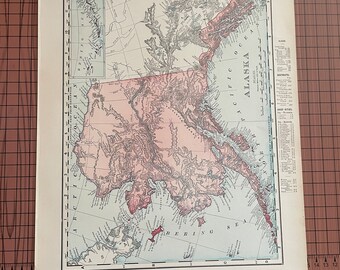 Antique Quebec Map, Antique Color Map Rand Mcnally C 1899 World Atlas ...