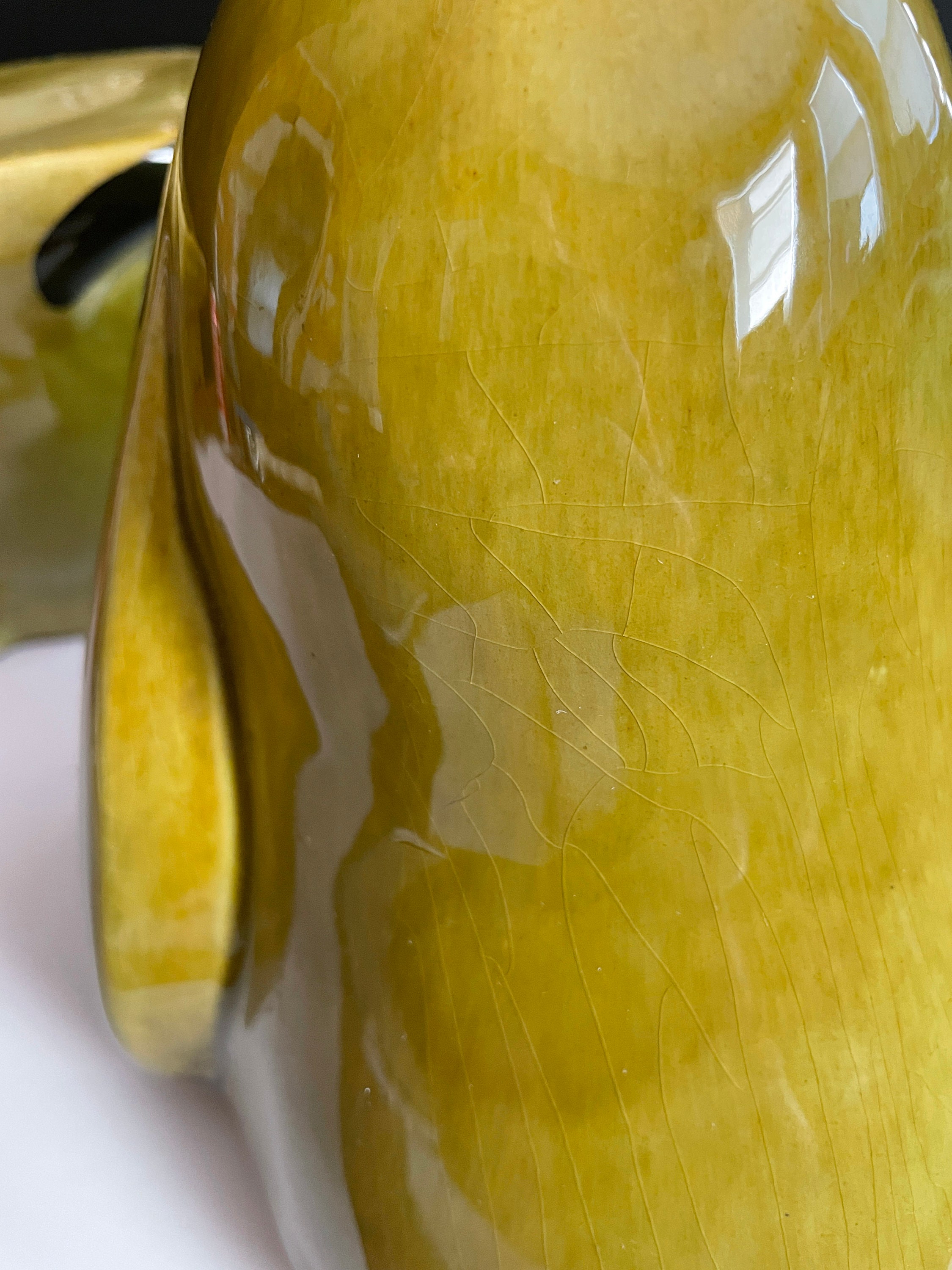 Vintage Sweet and Sad Face Droopy Ear Green Hound Dog Cookie Jar Treat ...