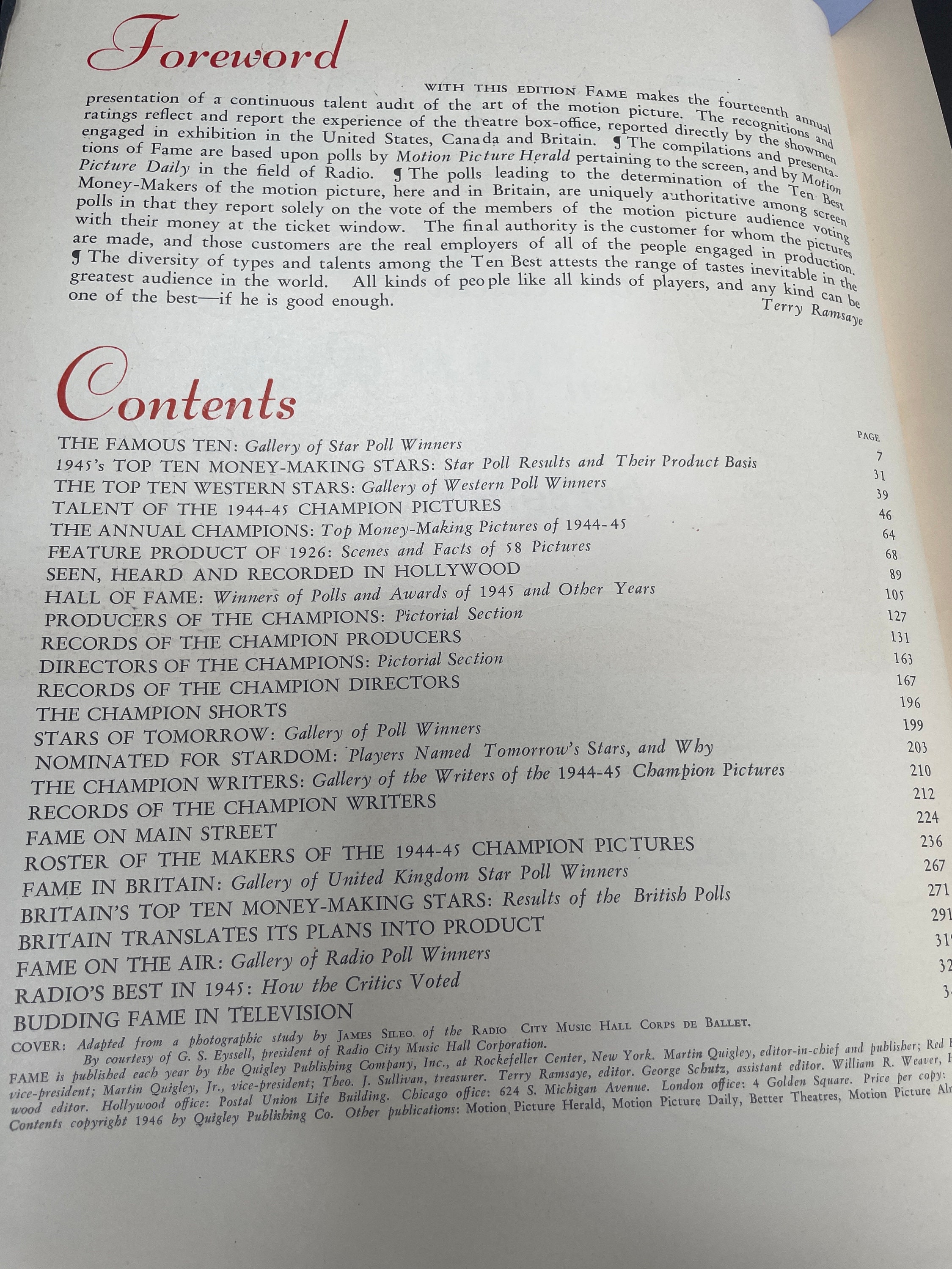 Vintage FAME Magazine 1946 by Quigly Publishing Company - Etsy