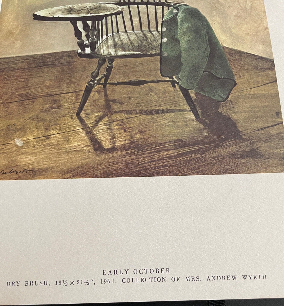 Andrew Wyeth Early October Vintage 1962 Print 13.25 X - Etsy