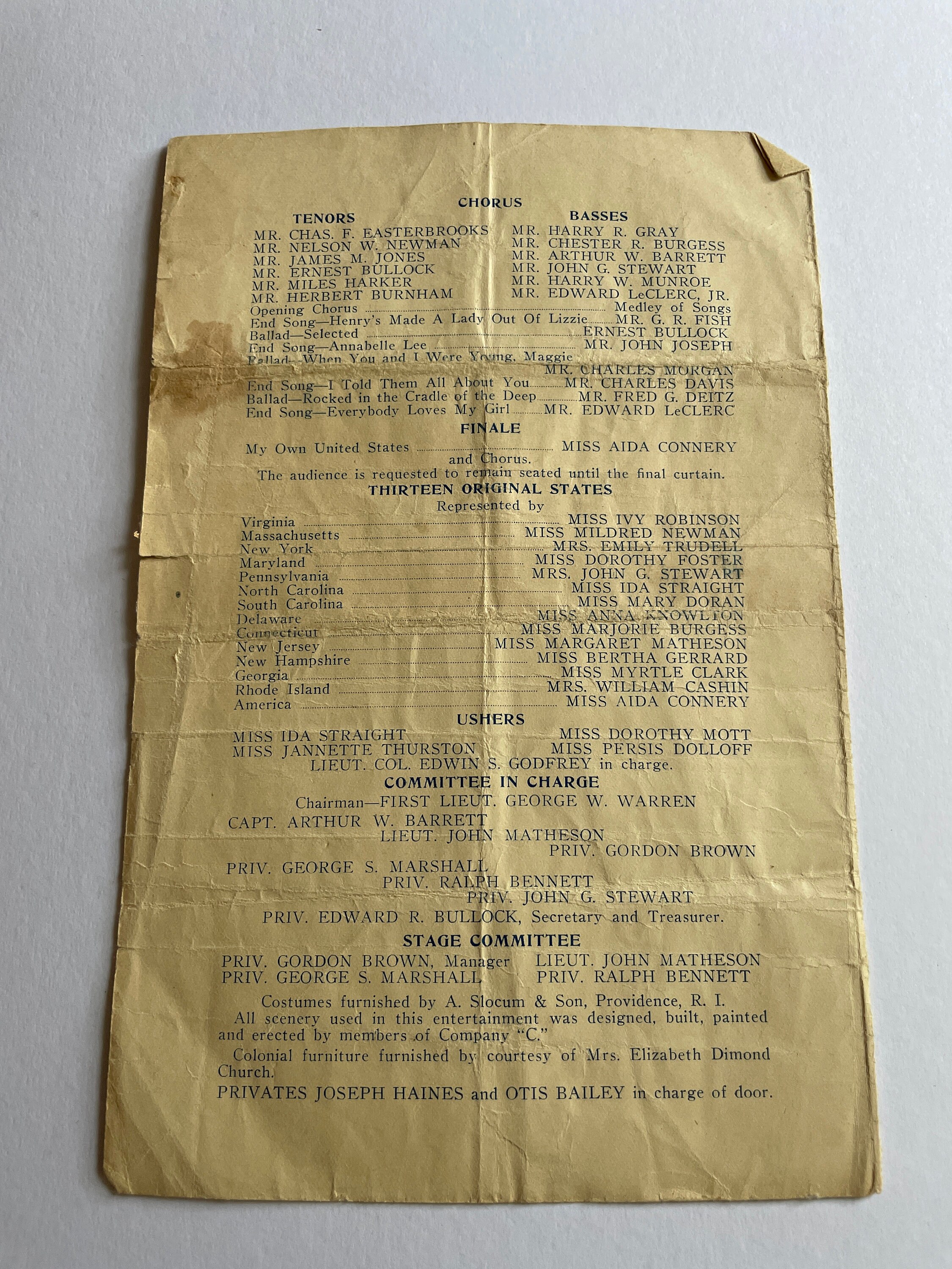 Bristol Train of Artillery Colonial Review Program From Music ...