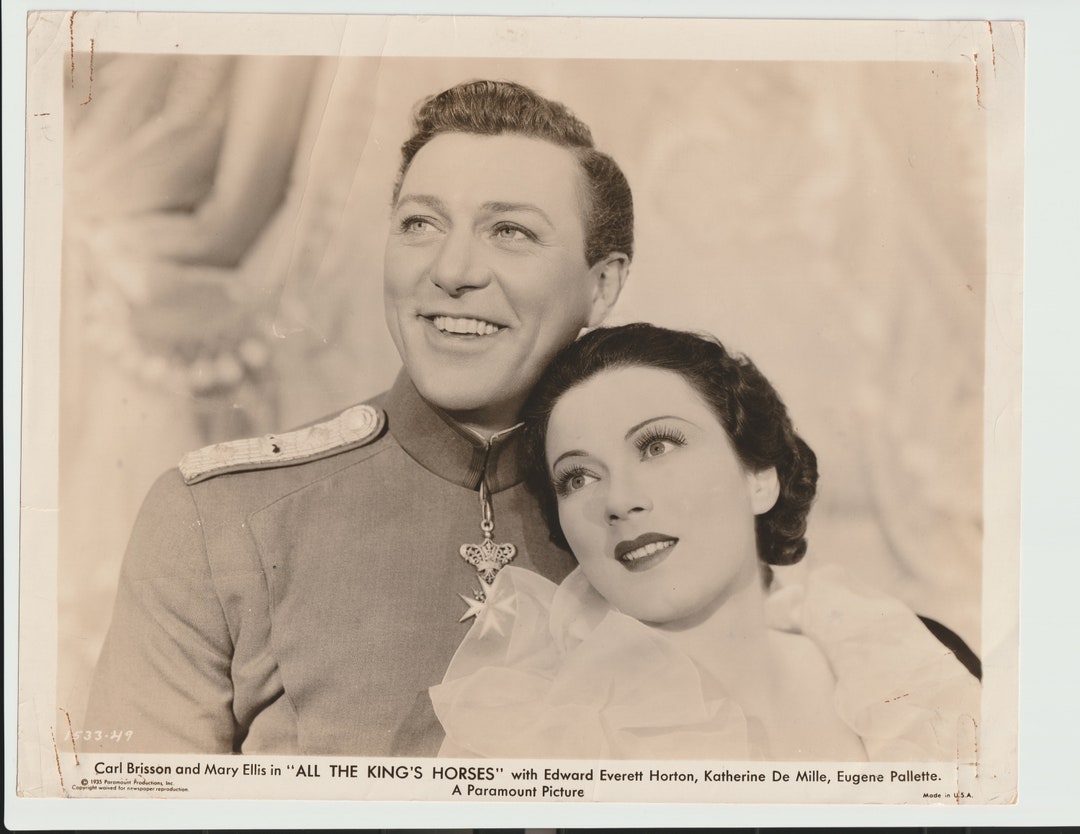 All the King's Horses (1935) Vintage Movie Photo of Carl Brisson and ...