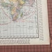 Antique World Map Shows Distance Between Ports, Antique Color Map Rand ...