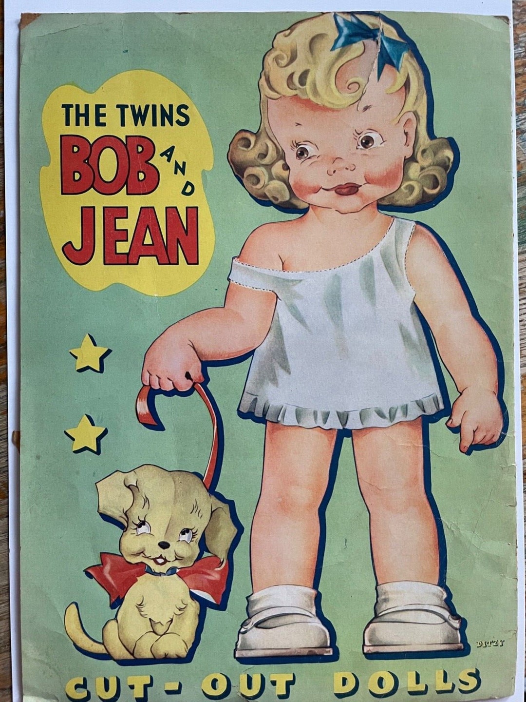 The Twins Bob and Jean Paper Dolls Cut Out Booklet C 1940s Fashion 30 ...